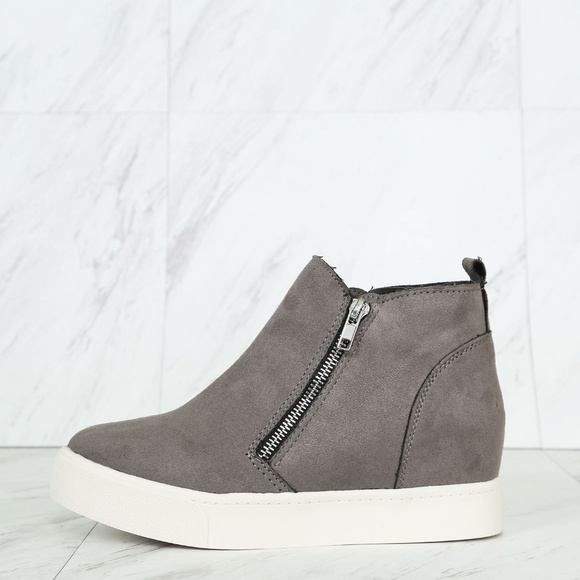Soda | Shoes | New Round Toe Sneaker Ankle Booties Hidden Wedge | Poshmark